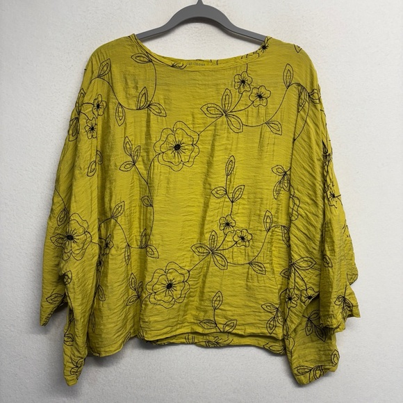 cut loose | Tops | Cut Loose Citron Yellow Green Oversized Blouse ...